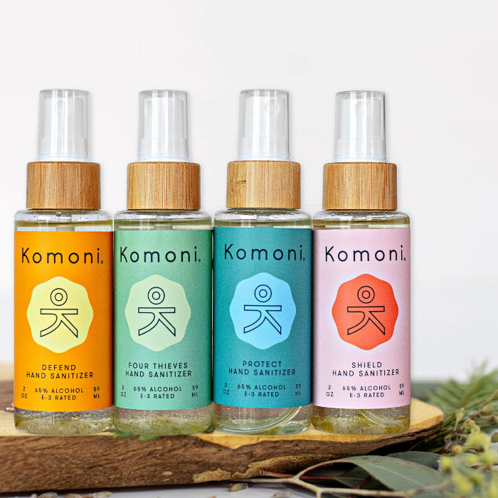 SHIELD Moisturizing Essential Oil Instant Hand Sanitizer – KOMONI